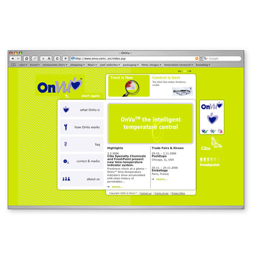 Ciba Speciality Chemicals - OnVu | Origin Branding